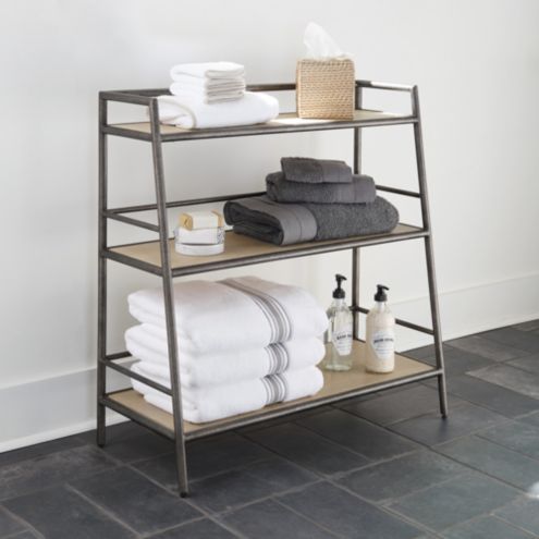 Hagen Low 3 Shelf Metal Frame Bookcase
