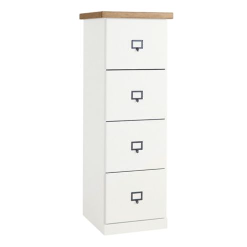 Two-Tone Top - Tall 18" File Credenza 4 Drawer | Ballard Designs