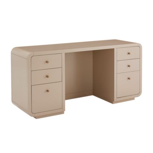 Lark Home Office Floating Desk with 6 Drawers