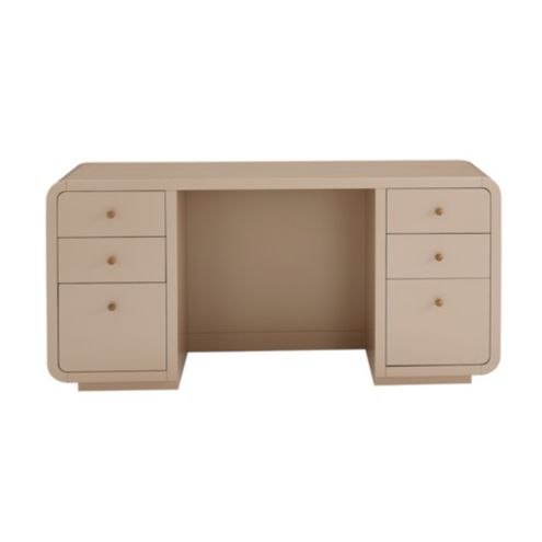 Lark Home Office Floating Desk with 6 Drawers