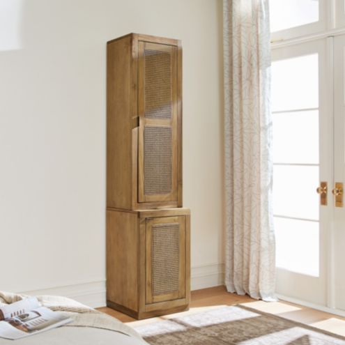 Grove Cabinet with Doors and Shelves Rattan