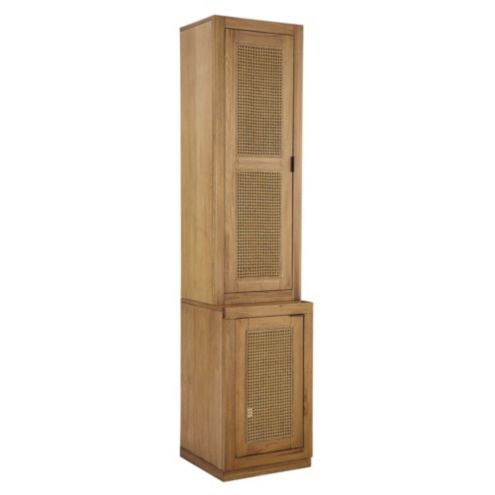 Grove Cabinet & Hutch with Doors and Shelves Rattan