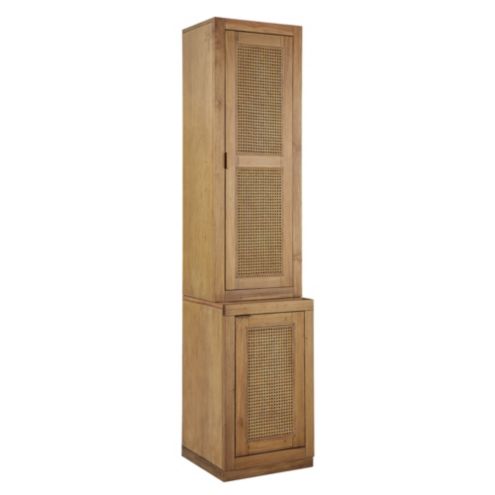 Grove Cabinet & Hutch with Doors and Shelves Rattan
