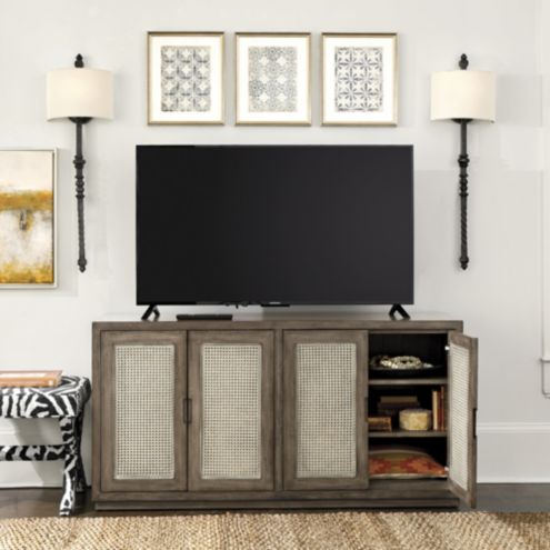 Cane Weave Astrid Console Cabinet
