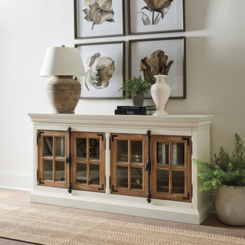 Salerno Glass Door Console | Ballard Designs