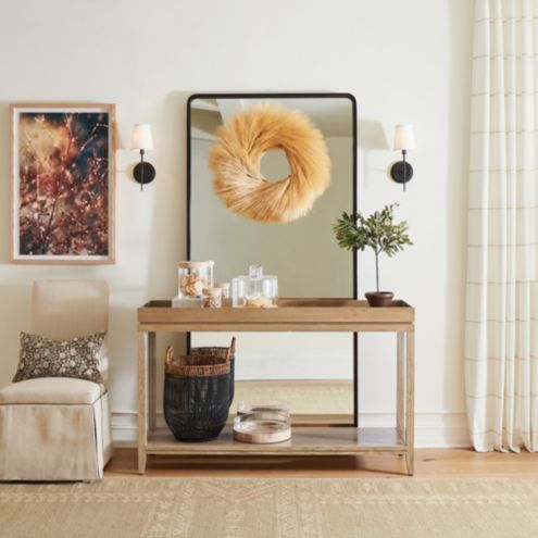 Torano Wood Console Table with Storage