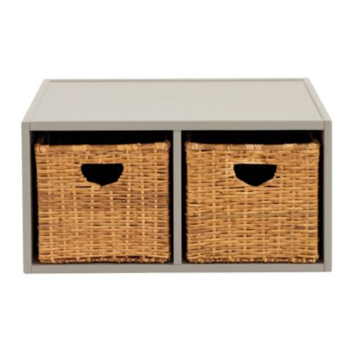 Abbeville Divided Shelf with Baskets