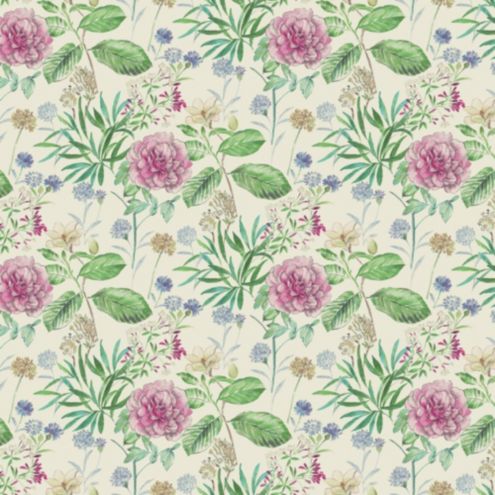 Dorothea Bloom Wallpaper Swatch - Pink | Ballard Designs