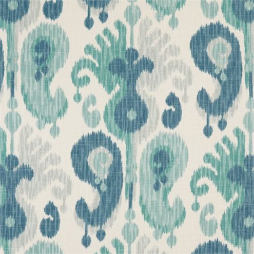 Andros Ikat Blue Swatch | Ballard Designs