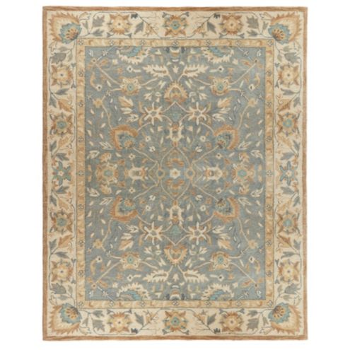 Tamisa Hand Tufted Rug Swatch Gray/Gold | Ballard Designs