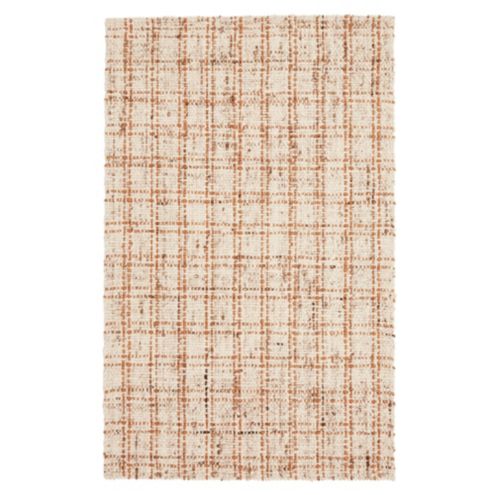 Landry Hand Woven Rug Swatch - Rust Plaid | Ballard Designs