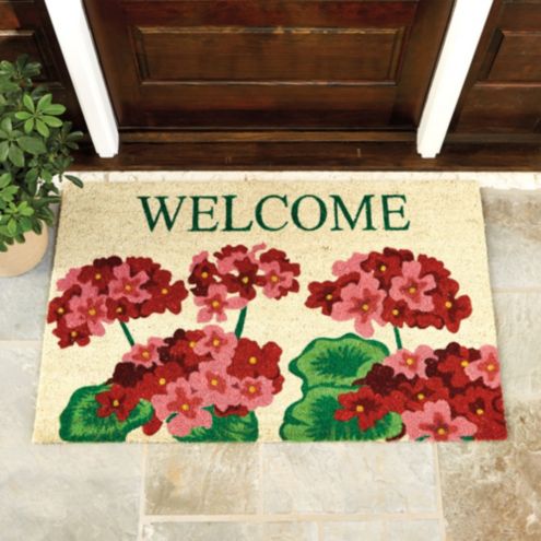 Personalized Geranium Coir Mat | Ballard Designs