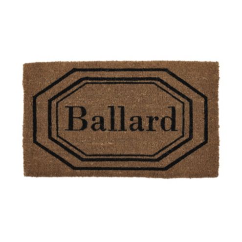 Octagon Framed Personalized Coir Doormat | Ballard Designs