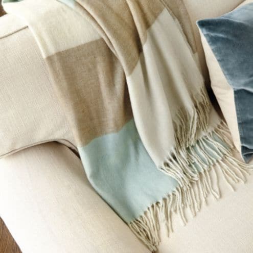 Sasha Wide Stripe Throw | Ballard Designs