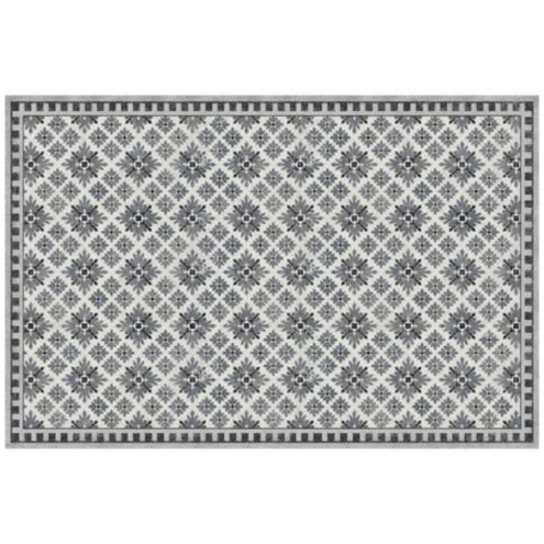 Diamond Tile Design Plastic Floor Mat