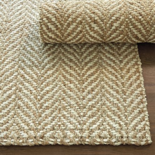 Leafy Herringbone Jute Rug | Ballard Designs