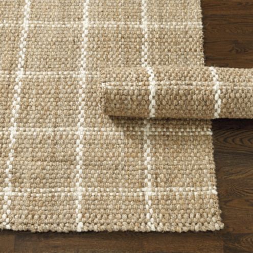 Windowpane Jute Rug | Ballard Designs