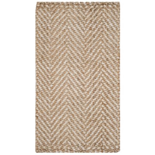 Kenley Chevron Jute Scatter Rug
