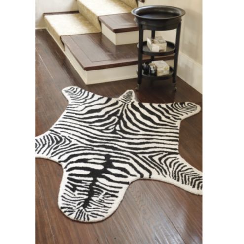 Zebra Shaped Rug | Ballard Designs