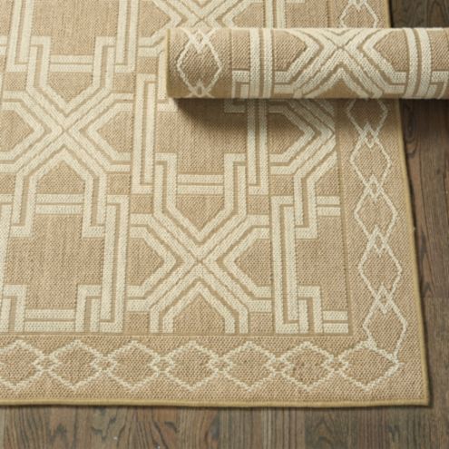 Fretwork Jute Rug | Ballard Designs