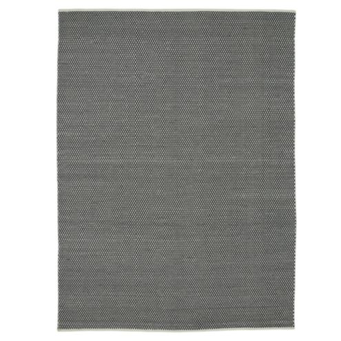 Parrish Rug Handwoven Wool & Cotton Geometric Area Rug with Lattice Motif