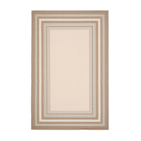 Jared Bordered Indoor/Outdoor Rug | Ballard Designs