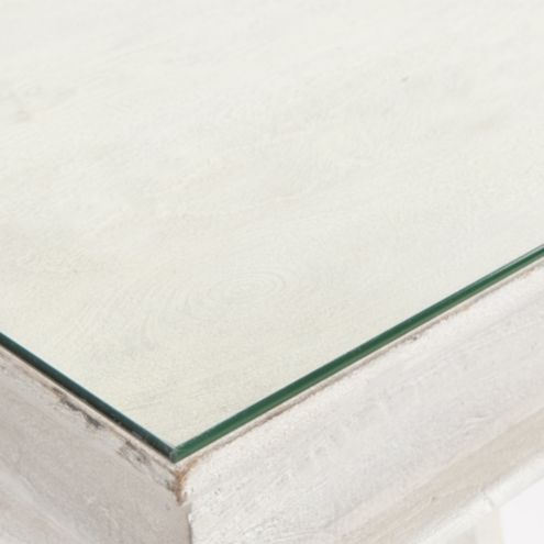 Andrews Console Table Glass Topper | Ballard Designs