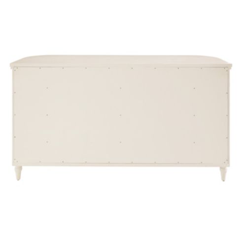 Tilde Gustavian Style Curved Sideboard Cabinet in Whitewash Finish