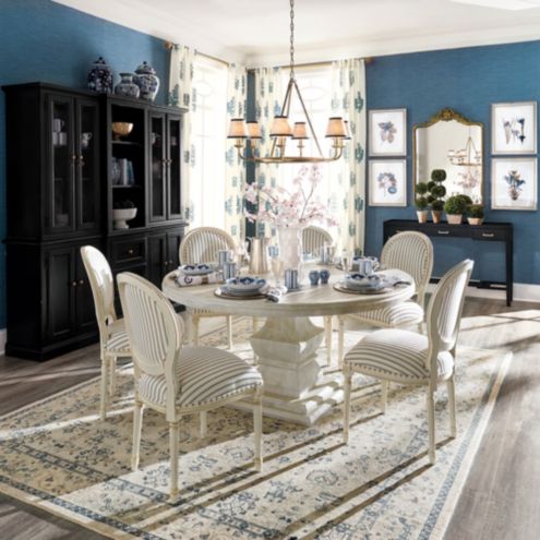 Andrews Pedestal 48 inch Round Hand Crafted Dining Table