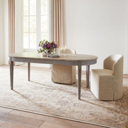 Vendela Extension Dining Table & Two 20" Leaves for Seating of 8