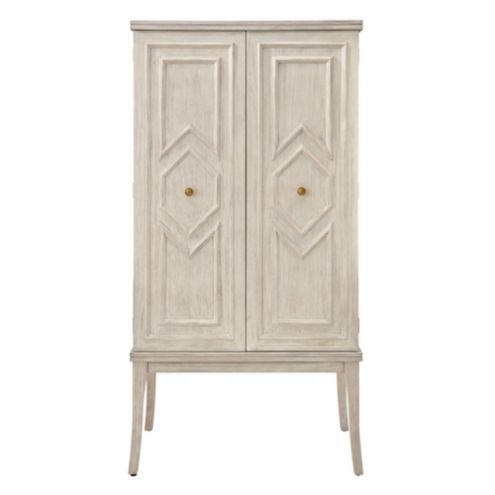 Francesca Bar Cabinet with Mahogany & Whitewash Finish