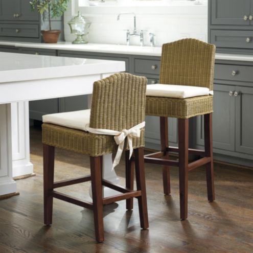Rosalind Wicker Stools | Ballard Designs