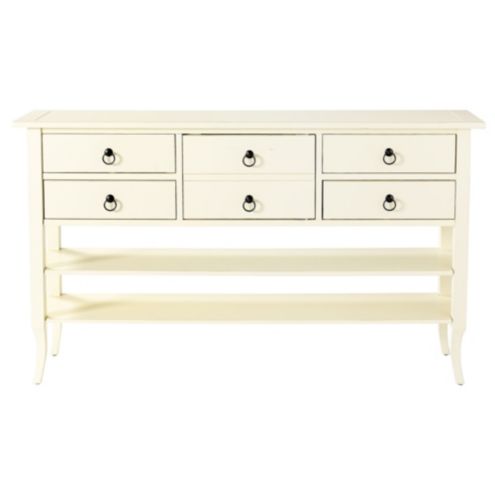 Large Brady Console - Black, Brown, Cream Console Table