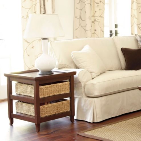 Morgan End Table with Basket