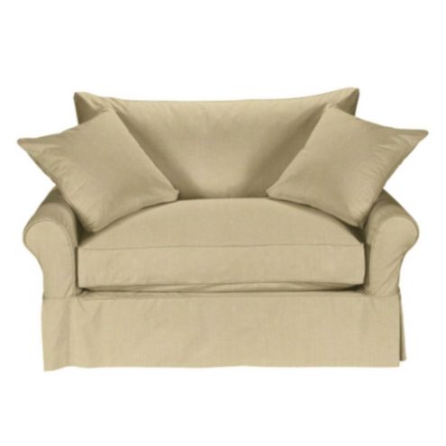 Suzanne Kasler Linen VV Twin Sleeper Slipcover | Ballard Designs