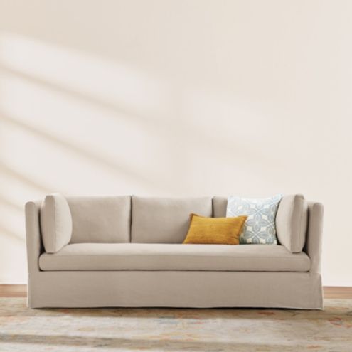 Austin 90 inch Sofa Body Slipcover in Libeco Belgian Linen