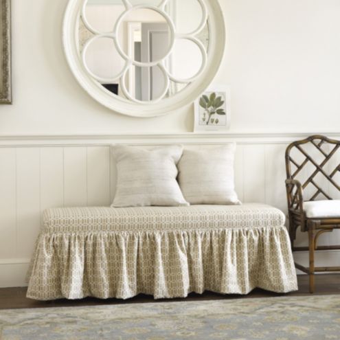 Betsy Ruffled Skirt Bench | Ballard Designs