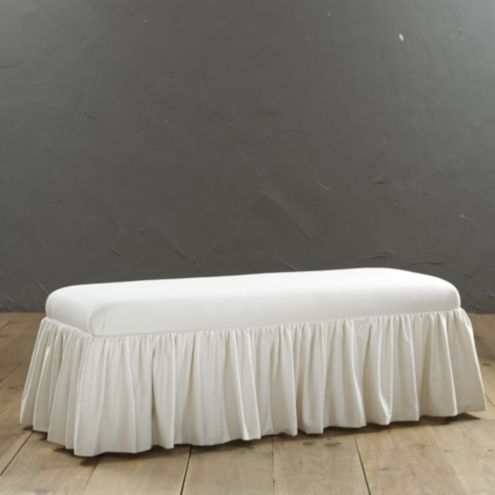 Betsy Ruffled Skirt Bench | Ballard Designs