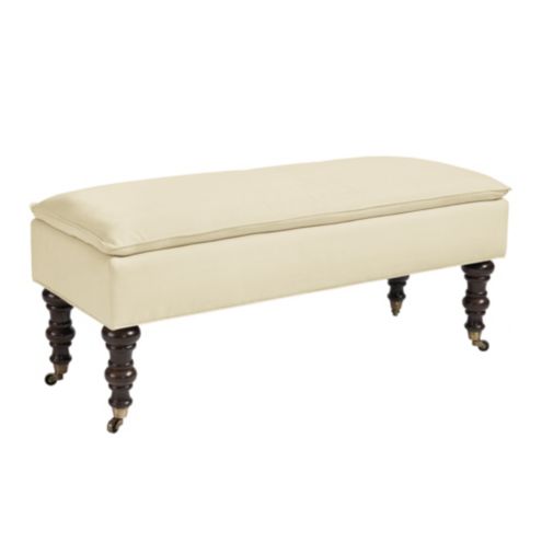 Rene Bench with Brass Casters | Ballard Designs
