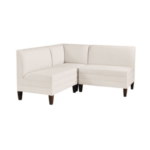 Bristol Sectional Corner Bench Seating with High Backs & Custom Fabric ...