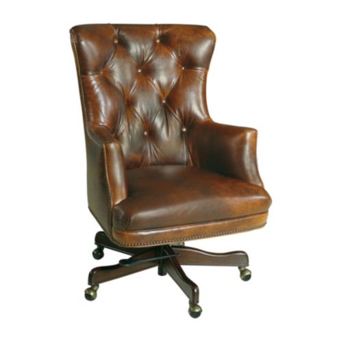 Casa Florentina Enzo Leather Desk Chair | Ballard Designs