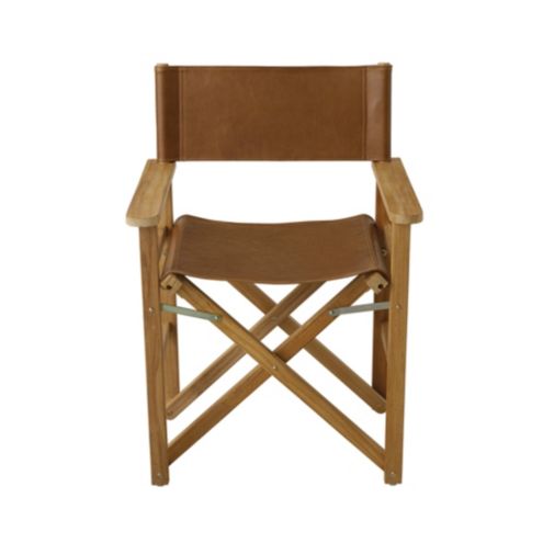 SK Campaign Chair with Leather Sling
