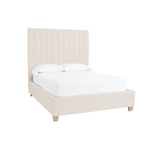 Brie Channel Bed with Upholstered Frame & Sustainable Hardwood