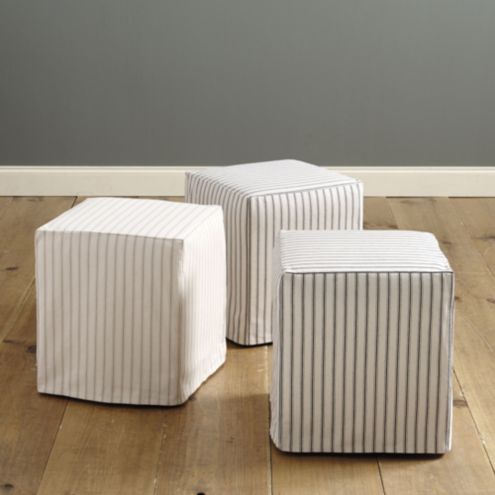 Upholstered Cube Slipcover | Ballard Designs