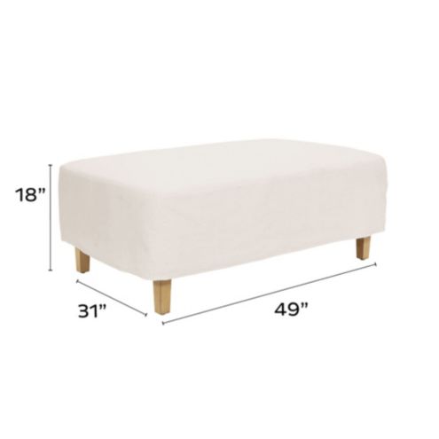 Suzanne Kasler Mathes Upholstered Ottoman