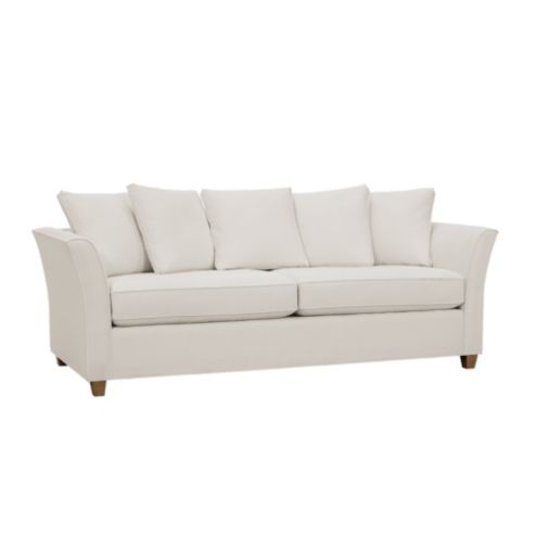 Tate Custom Upholstered Sofa with Throw Pillows