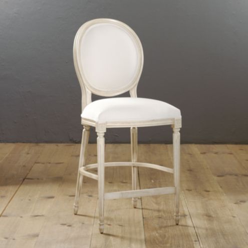 Oval Louis XVI Counter Stool | Ballard Designs