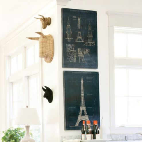 Eiffel Tower Blueprint Giclee | Ballard Designs