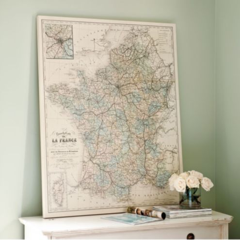 France Map Giclee | Ballard Designs