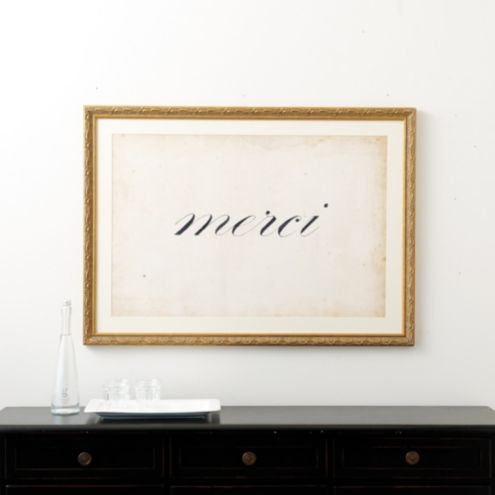 Script Framed Art | Ballard Designs